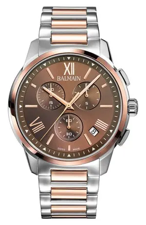 BALMAIN WATCHES Madrigal Bracelet Chronograph Watch - Stainless Steel/rose Gold