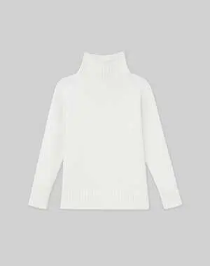 White Cashmere Turtleneck