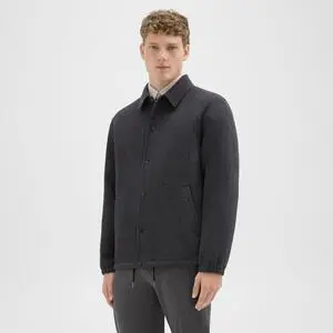 Theory Classic Coaches Jacket In Double-face Wool-cashmere