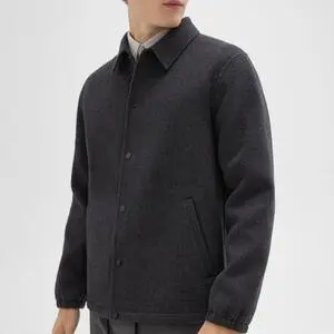 Theory Classic Coaches Jacket In Double-face Wool-cashmere