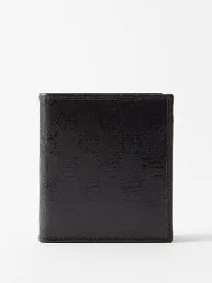 Gucci GG Supreme Canvas Bi-fold Wallet - Black