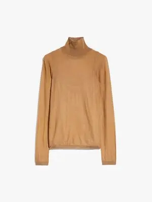 Max Mara Wool Gauze Turtleneck