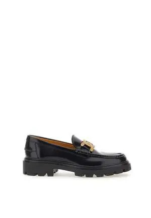 TOD'S Leather Moccasins - Black