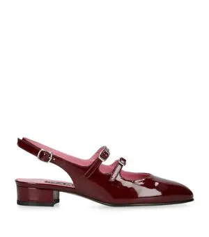 CAREL Patent Slingback Mary Jane Flats