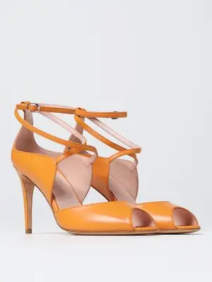 ANNA F. Heeled Sandal - Orange