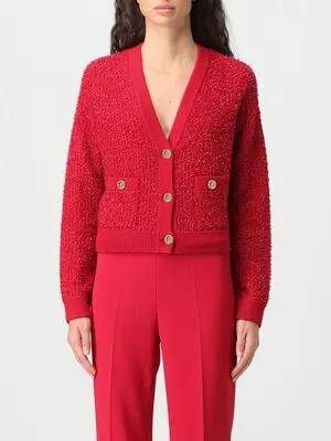 Elisabetta Franchi Ribbed Knit Polo Sweater