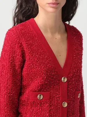 Elisabetta Franchi Ribbed Knit Polo Sweater