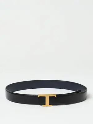 TOD'S Smooth Leather Belt - Blue