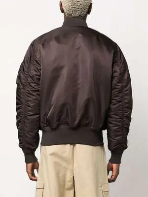 Alpha Industries Reversible Zip-up Bomber Jacket - Brown