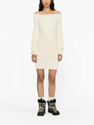 Dsquared2 Off-shoulder Knitted Minidress