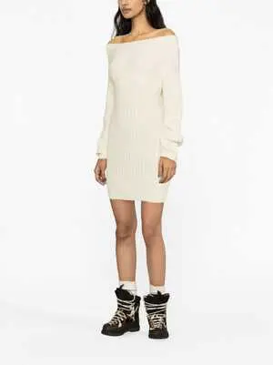 Dsquared2 Off-shoulder Knitted Minidress