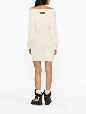 Dsquared2 Off-shoulder Knitted Minidress