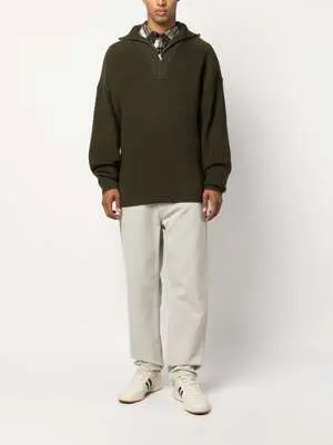 MARANT Logo-patch Zip-up Jumper