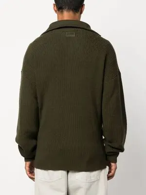 MARANT Logo-patch Zip-up Jumper
