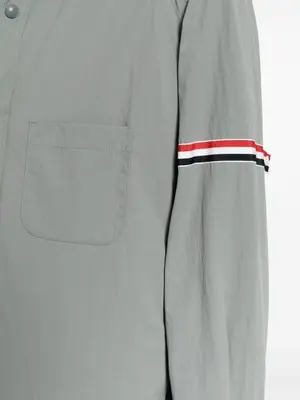Thom Browne Rwb Armband Piqué Shirt Jacket - Grey