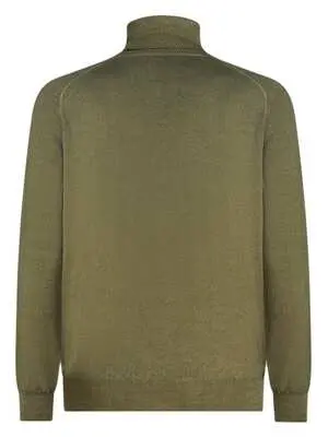 Etro Pegaso-embroidered Roll-neck Jumper - Green