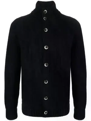 Herno Button-up Wool Cardigan - Blue