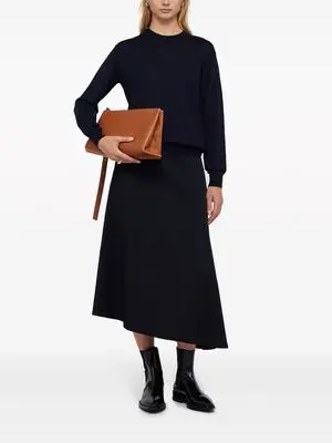 JIL SANDER Asymmetric Midi Skirt