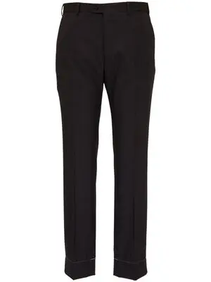 Brioni Straight-leg Tailored Wool Trousers - Grey