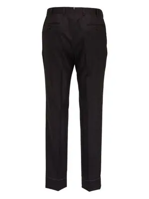 Brioni Straight-leg Tailored Wool Trousers - Grey