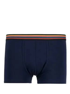 Paul Smith Stripe-detailing Cotton Boxers - Blue