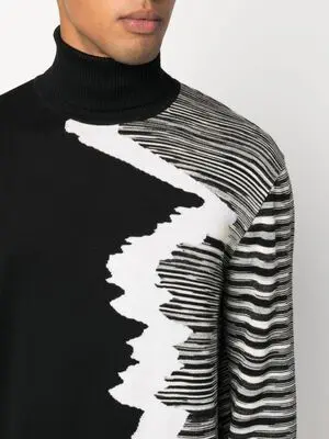 Missoni Stripe-pattern Roll-neck Jumper