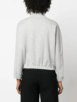 Peserico Mélange-effect Zip-up Fleece Sweatshirt