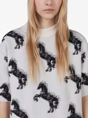 Stella McCartney Pixel Horse Wool Jumper
