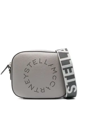Stella McCartney Perforated-logo Crossbody Bag - Grey