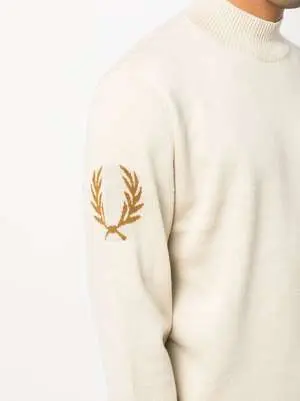 Fred Perry Mock-neck Wool-blend Jumper