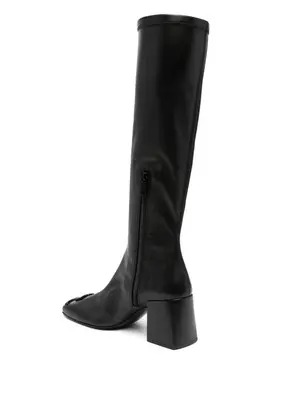 COURREGES 75mm Logo-patch Knee-high Boots
