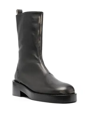 COURREGES 55mm Leather Ankle Boots