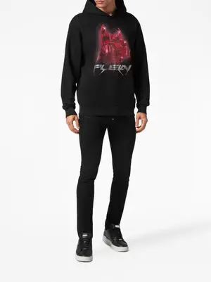 Philipp Plein Logo-patch Cotton Hoodie