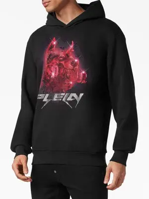 Philipp Plein Logo-patch Cotton Hoodie