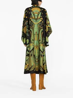 La DoubleJ Magnifico Silk Midi Dress