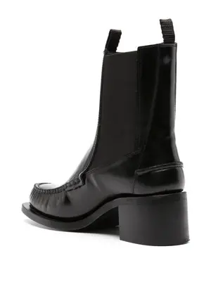 Hereu Alda 60mm Leather Ankle Boots - Black
