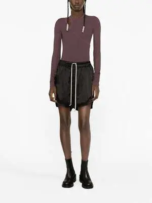 Rick Owens High-low Drawstring Shorts
