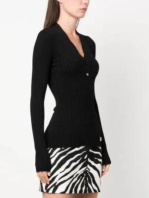 Dolce & Gabbana Logo-plaque Wool-blend Top