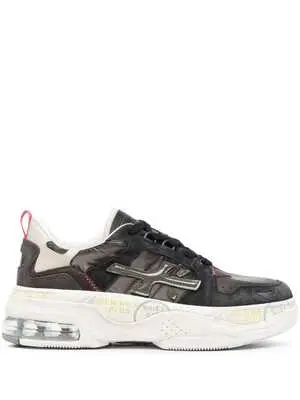 Premiata Drake Logo-patch Sneakers - Brown