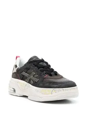 Premiata Drake Logo-patch Sneakers - Brown