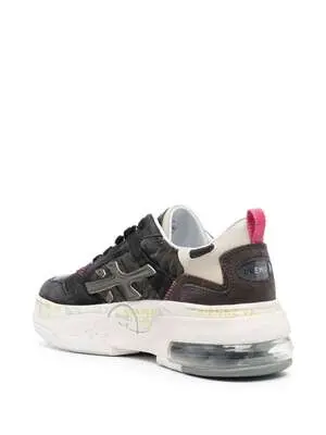 Premiata Drake Logo-patch Sneakers - Brown