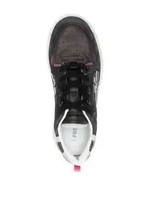 Premiata Drake Logo-patch Sneakers - Brown