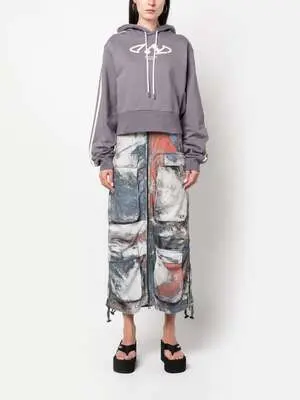 Gcds Logo-print Drawstring Hoodie