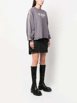 Gcds Layered Lace-trim Dress