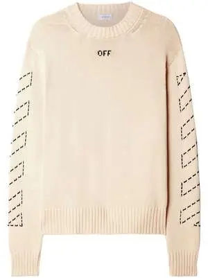 Off-white Relaxed Knitwear For Men
