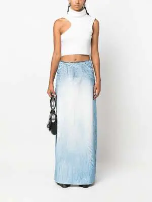 DIESEL® A-line Denim Maxi Skirt