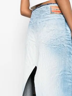 DIESEL® A-line Denim Maxi Skirt