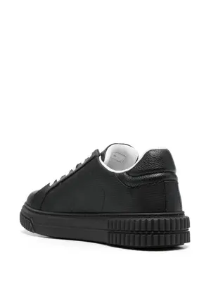 BALDININI Logo-embossed Low-top Leather Sneakers
