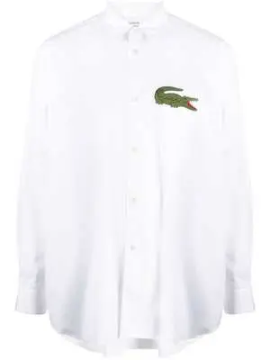 Comme Des Garçons X Lacoste Logo-patch Cotton Shirt