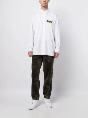 Comme Des Garçons X Lacoste Logo-patch Cotton Shirt